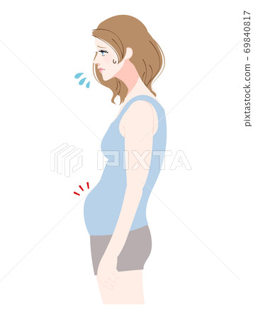 Physical symptoms and worries of stooping women - Stock Illustration ...