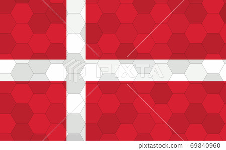 Denmark flag illustration. Futuristic Danish... - Stock Illustration ...