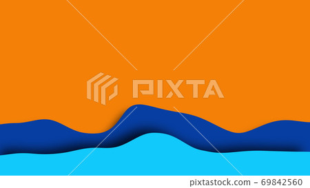 Abstract cartoon background from color wavy... - Stock Illustration ...