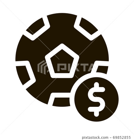 Soccer Ball Betting And Gambling Icon Vector... - Stock Illustration ...