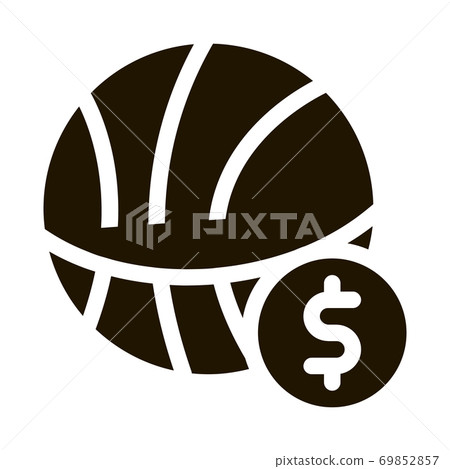 Basketball Ball Betting And Gambling Icon... - Stock Illustration ...