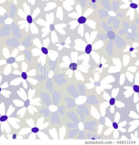 Ditsy daisy seamless pattern - Stock Illustration [69853154] - PIXTA