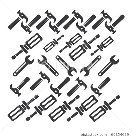 Service Tools vector icon illustration design... - Stock Illustration ...