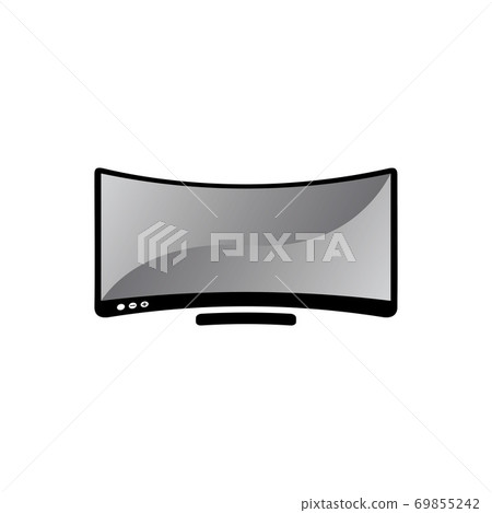 TV , LCD, LED, monitor icon vector illustration - Stock Illustration ...