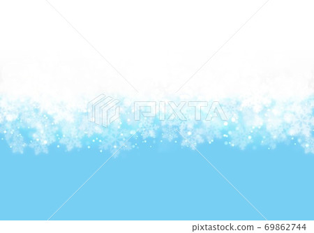 Blue snow pattern image - Stock Illustration [69862744] - PIXTA