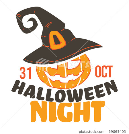 Halloween night 31 of october, celebration of... - Stock Illustration ...