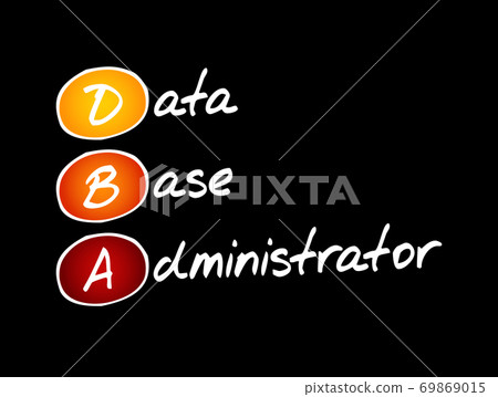 DBA - Database Administrator, acronym - Stock Illustration [69869015 ...
