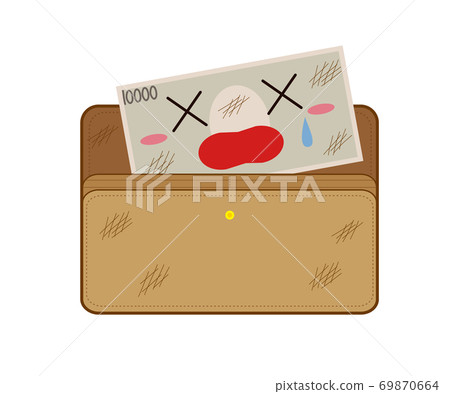 Illustration of money hurt and confused by a... - Stock Illustration ...