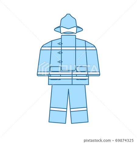 Fire Service Uniform Icon - Stock Illustration [69874325] - PIXTA