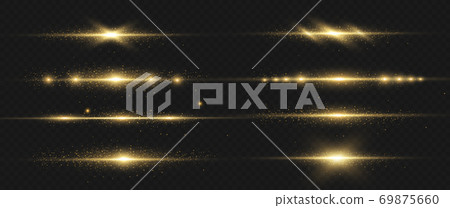 Yellow horizontal line. - Stock Illustration [69875660] - PIXTA