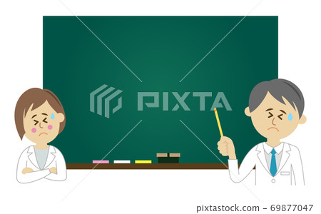 Illustration image of a troubled doctor and a... - Stock Illustration ...
