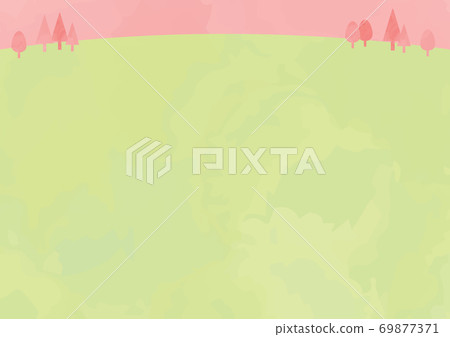 Spring field background illustration - Stock Illustration [69877371 ...