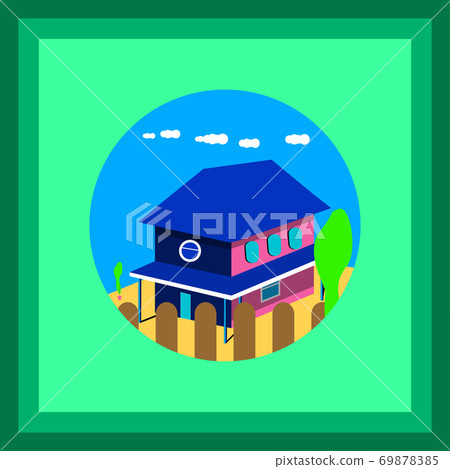 building, house, vector - Stock Illustration [69878385] - PIXTA