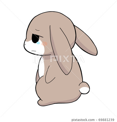 Depressed rabbit - Stock Illustration [69881239] - PIXTA