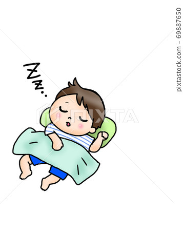 Child taking a nap - Stock Illustration [69887650] - PIXTA