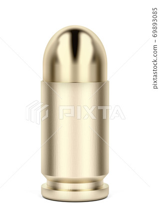 Front view of pistol bullet - Stock Illustration [69893085] - PIXTA