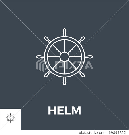 Helm Line Icon - Stock Illustration [69893822] - PIXTA