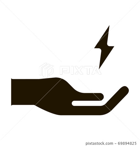 Strong Person Energy Icon Vector Glyph... - Stock Illustration ...