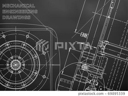 Vector engineering illustration. Cover, flyer,...-插圖素材 [69895339] - PIXTA圖庫