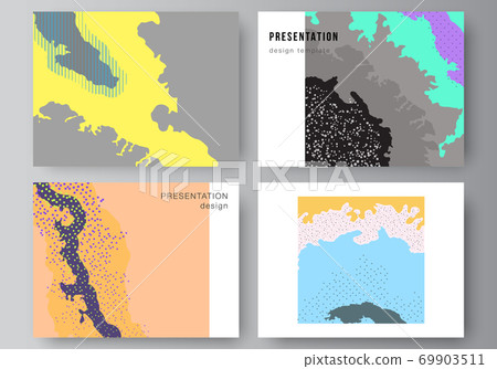 Vector layout of the presentation slides design... - Stock Illustration ...