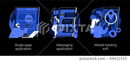 Web development abstract concept vector... - Stock Illustration ...