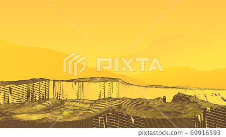 Abstract vintage physical geography foreground... - Stock Illustration ...