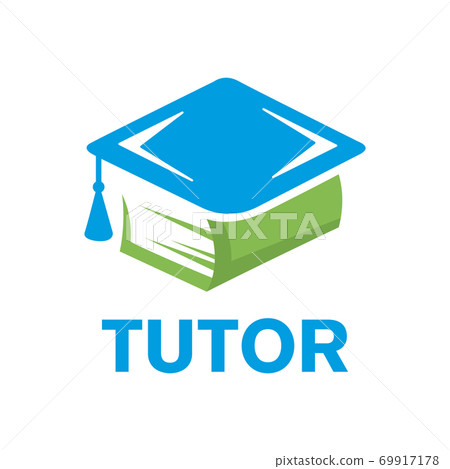 Vector logo of a tutor and educational courses - Stock Illustration ...