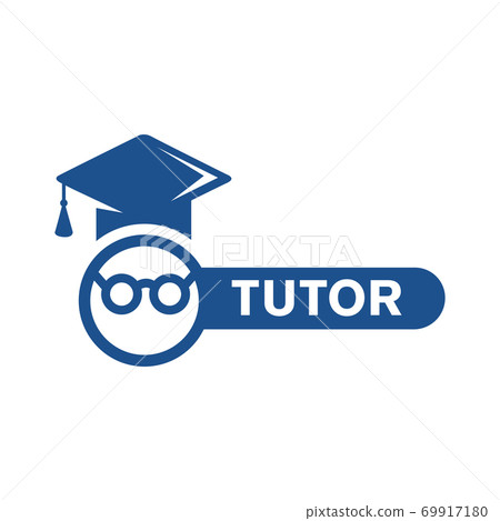Vector logo of a tutor and educational courses - Stock Illustration ...