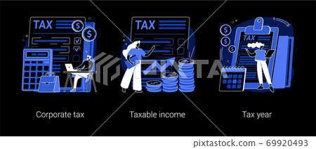 Tax preparation abstract concept vector... - Stock Illustration ...