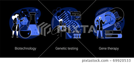 Laboratory research abstract concept vector...-插圖素材 [69920533] - PIXTA圖庫