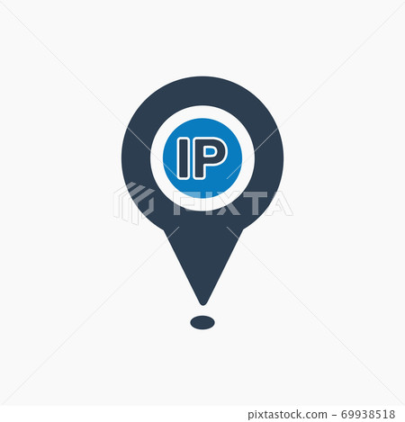 IP address icon. Flat style vector EPS. - Stock Illustration [69938518 ...
