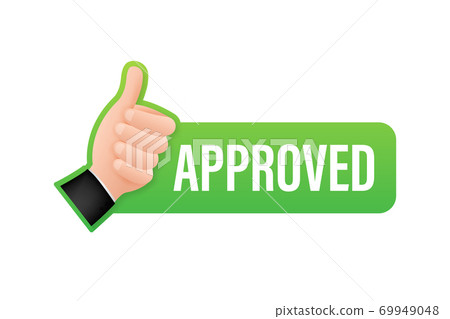 Approved medal. Round stamp for approved and... - Stock Illustration ...