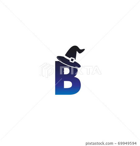 Letter B witch hat concept design - Stock Illustration [69949594] - PIXTA