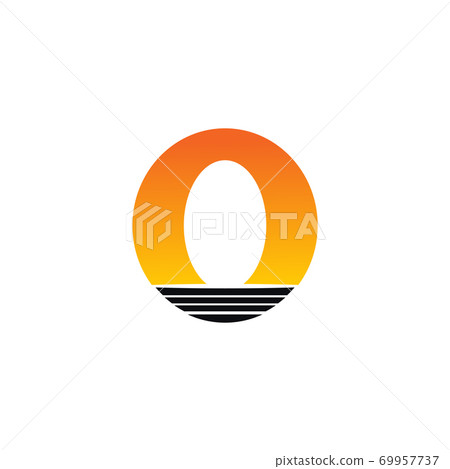 O letter initial icon logo design template - Stock Illustration ...