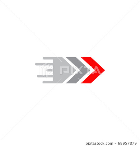 Speed arrow icon logo design template-插圖素材 [69957879] - PIXTA圖庫
