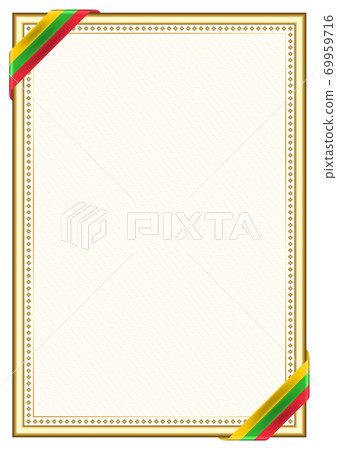 Vertical frame and border with Myanmar flag - Stock Illustration ...
