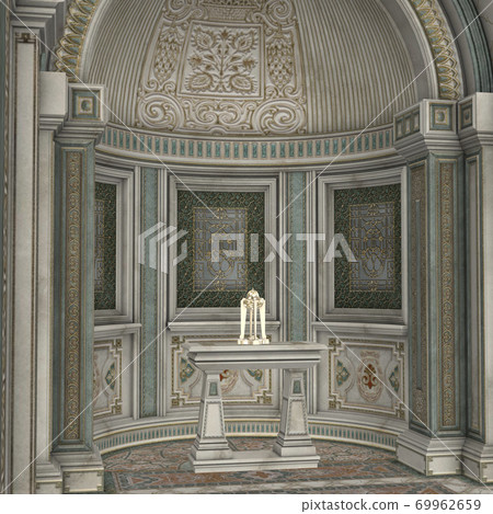 3d rendered crypt interior - Stock Illustration [69962659] - PIXTA