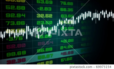 Stock exchange market tickers dashboard with... - Stock Illustration ...
