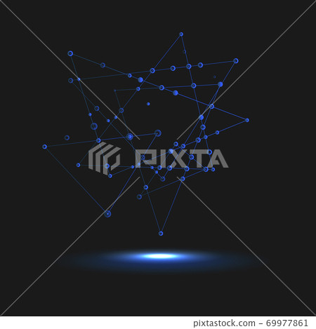Abstract technology structure. Dark network... - Stock Illustration ...
