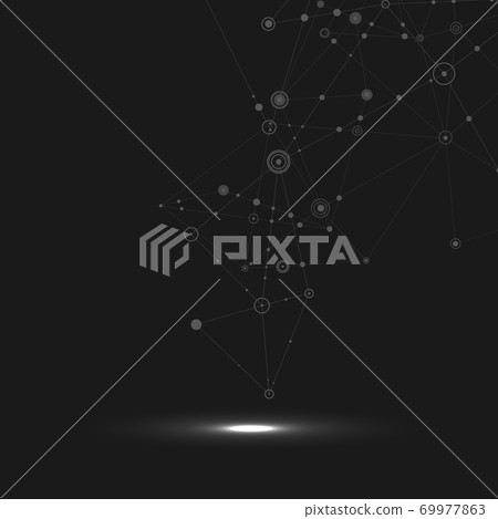 Abstract technology structure. Dark network... - Stock Illustration ...