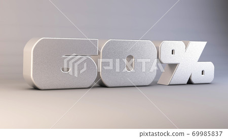 percent, percentage, 3d illustration - Stock Illustration [69985837 ...