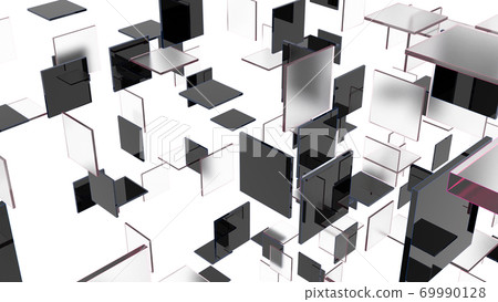 Cool square particles - Stock Illustration [69990128] - PIXTA