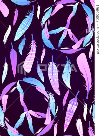 Seamless mystic texture with multicolored... - Stock Illustration ...