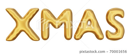Gold xmas balloon isolated on white background... - Stock Illustration ...