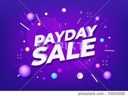 Payday sale special offers banner. - Stock Illustration [70005080] - PIXTA
