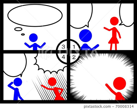 Four-frame manga - Stock Illustration [70008314] - PIXTA