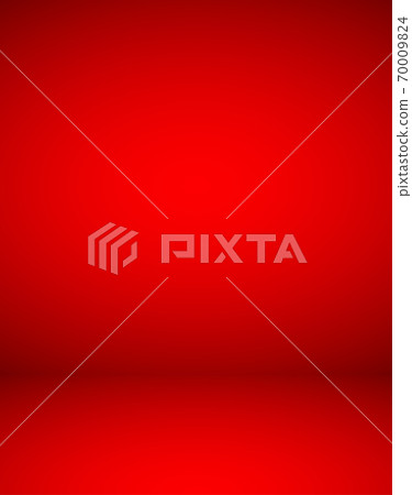 Empty red color studio room luxury background.... - Stock Illustration ...