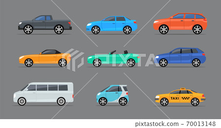 Cartoon Cars Side View