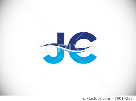 J C Initial Letter Logo design, Graphic... - Stock Illustration ...