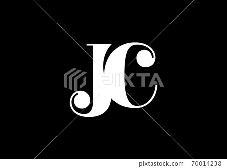 J C Initial Letter Logo design, Graphic... - Stock Illustration ...